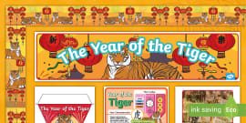 FREE! - Year of the Tiger Paper Craft - Chinese New Year Activities