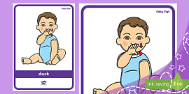 Baby Sign Language Poster (Bath) (teacher made) - Twinkl
