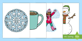 Winter Clothes Picture Cards (teacher made)