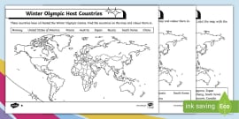 Winter Olympics Multiplication Mosaic Worksheet / Worksheets