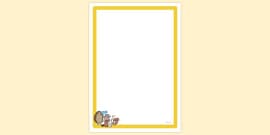 FREE! - Simple Blank Page Border of Arctic Animals | Twinkl
