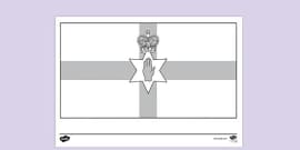 England Flag A4 Coloring Sheet (Teacher-Made)