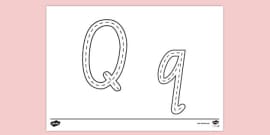 Free Printable Q Colouring Pages | Colouring Sheets - Twinkl