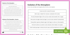 Earth's Atmosphere Coloring Page (teacher made) - Twinkl