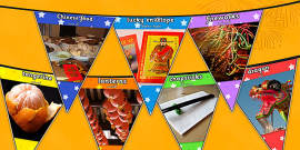 Chinese New Year Bunting (Symbols) (teacher made) - Twinkl