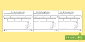 Surf Life Saver Colouring Page-Australia (teacher made)