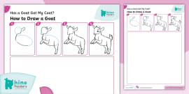FREE! - How to Draw a Goat (teacher made) - Twinkl