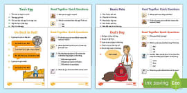Phase 2 Phonetically-Decodable 60-Second Reads Pack 1