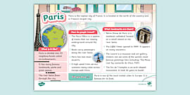 Paris Information PowerPoint - Facts About Paris for Kids