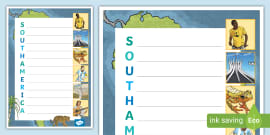 South America Word Search (teacher made) - Twinkl