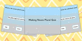 Making a Noun Plural Using an oes or ves Ending SPaG PowerPoint