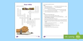 Oscar Wilde Biography Worksheet | Teacher Made | Twinkl