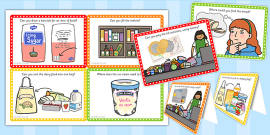 Supermarket Word Cards (professor feito) - Twinkl