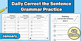 Fourth Grade January Morning Work Pack