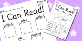 I Can Read Phase 5 Set 1 Words Worksheet / Worksheet