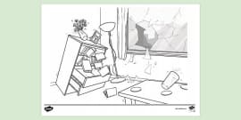 FREE! - Caution Hazard Sign Colouring Sheet | Colouring Sheets