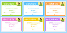 French Award Certificate (teacher made) - Twinkl