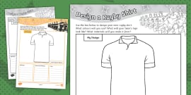 Design a T-Shirt Worksheet (teacher made) - Twinkl
