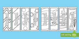 FREE! - Isla Mindfulness Name Colouring Bookmarks - Twinkl