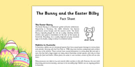 Bilbies Fact Sheet (teacher made)