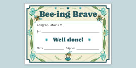Bee-Themed My New Class Certificates (teacher made) - Twinkl