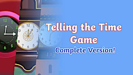 👉 O’Clock and Half Past: Time Telling Game