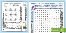 KS2 French Months of the Year Worksheet | Primary Resources