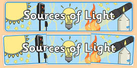 Natural Light Sources Display Photo Cut Outs - light, science