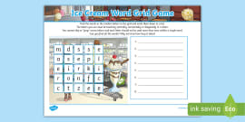 FREE! - Summer Word Grid Game (teacher made) - Twinkl