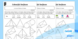 👉 Y2 Compare Sort Common 2D Shapes Planit Maths Lesson 3