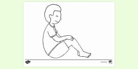 FREE! - Child's Knee Colouring | Colouring Sheets - Twinkl