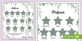 Botanical Themed Multiplication Number Square DS Template