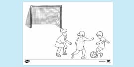 AFL Football Colouring Page | Colouring Pages (teacher made)