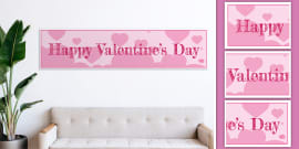 Valentine's Day Bunting | Valentine's Day Display - Twinkl