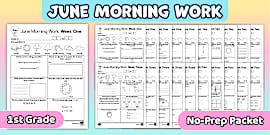Morning Work for First Graders | Resource | Twinkl USA