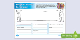 Describe the Chocolate Writing Worksheet (teacher made)