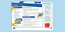 * NEW * KS1 Ukraine Fact Cards (Teacher-Made) - Twinkl