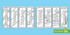 FREE! - Myla Name Simple Colouring Bookmarks (teacher made)