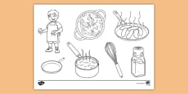 Free Cooking Colouring Page | Colouring Sheets - Twinkl