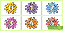 Spring Flowers Game for Counting to 10 Spring Activities