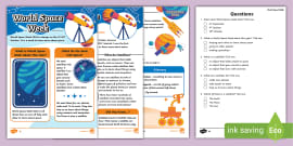 LKS2 World Space Week 2021 Differentiated Reading Comprehension