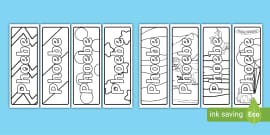 Max Name Simple Colouring Bookmarks (Teacher-Made) - Twinkl