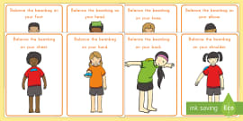 FREE! - PE Physical Action Word and Picture Cards - PE, action, actions