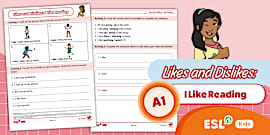 Like and Dislike Word Cards