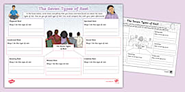 Seven Types of Rest Display Poster - Twinkl Rest