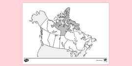 Nunavut Flag Information Colouring Page - Twinkl