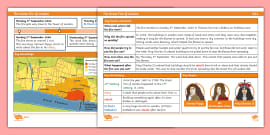 KS2 The Great Fire of London Timeline Activity