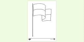 Guernsey Flag Colouring Page (teacher made) - Twinkl