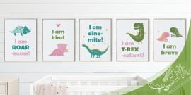 Dinosaur Pop Art Display Poster (teacher made) - Twinkl