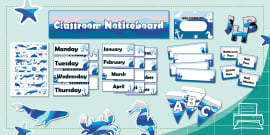 Ocean Classroom Setup Resource Pack (teacher made)